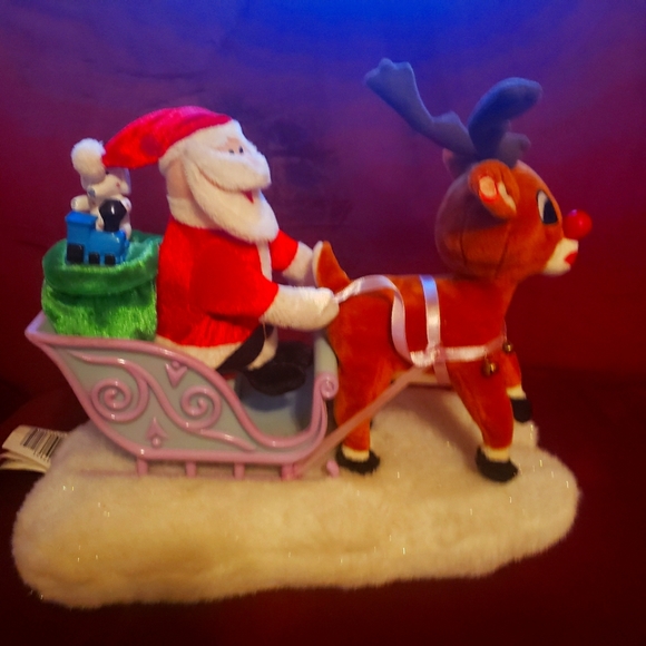 Gemmy | Holiday | Vtg Santa And Rudolph Musical Rudolph The Red Nose ...